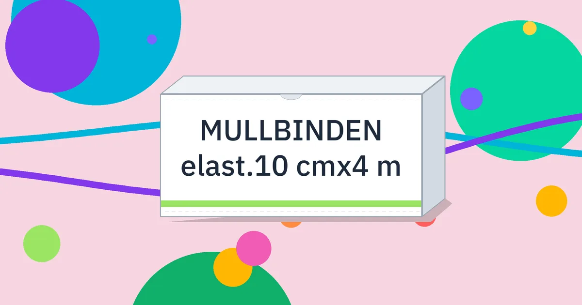 Symbolbild: Packung mit der Aufschrift MULLBINDEN elast.10 cmx4 m (PZN 06962094) – Verfügbarkeit und Bezug in Apotheken in Frankfurt am Main