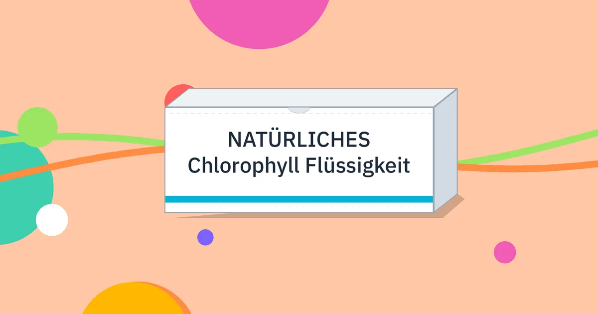 Symbolbild: Packung mit der Aufschrift NATÜRLICHES Chlorophyll Flüssigkeit (PZN 19363030) – Verfügbarkeit und Bezug in Apotheken in Frankfurt am Main