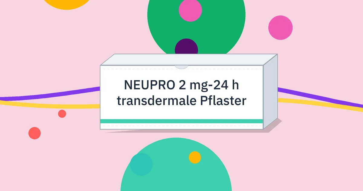 Symbolbild: Packung mit der Aufschrift NEUPRO 2 mg-24 h transdermale Pflaster (PZN 10344367) – Verfügbarkeit und Bezug in Apotheken in Frankfurt am Main