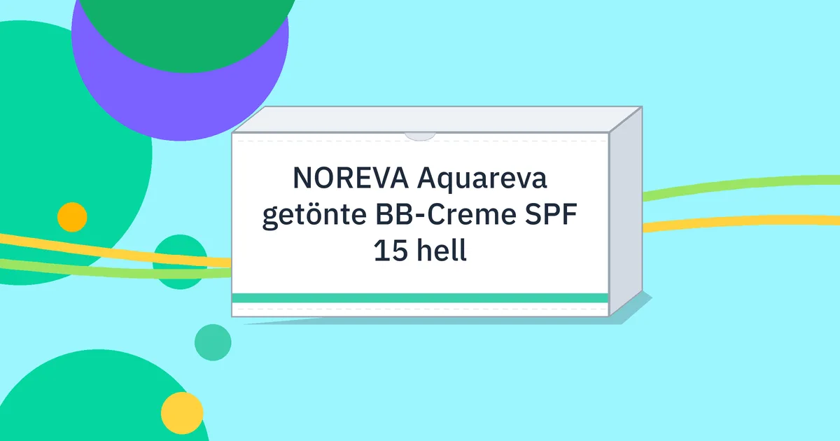 Symbolbild: Packung mit der Aufschrift NOREVA Aquareva getönte BB-Creme SPF 15 hell (PZN 15251475) – Verfügbarkeit und Bezug in Apotheken in Frankfurt am Main