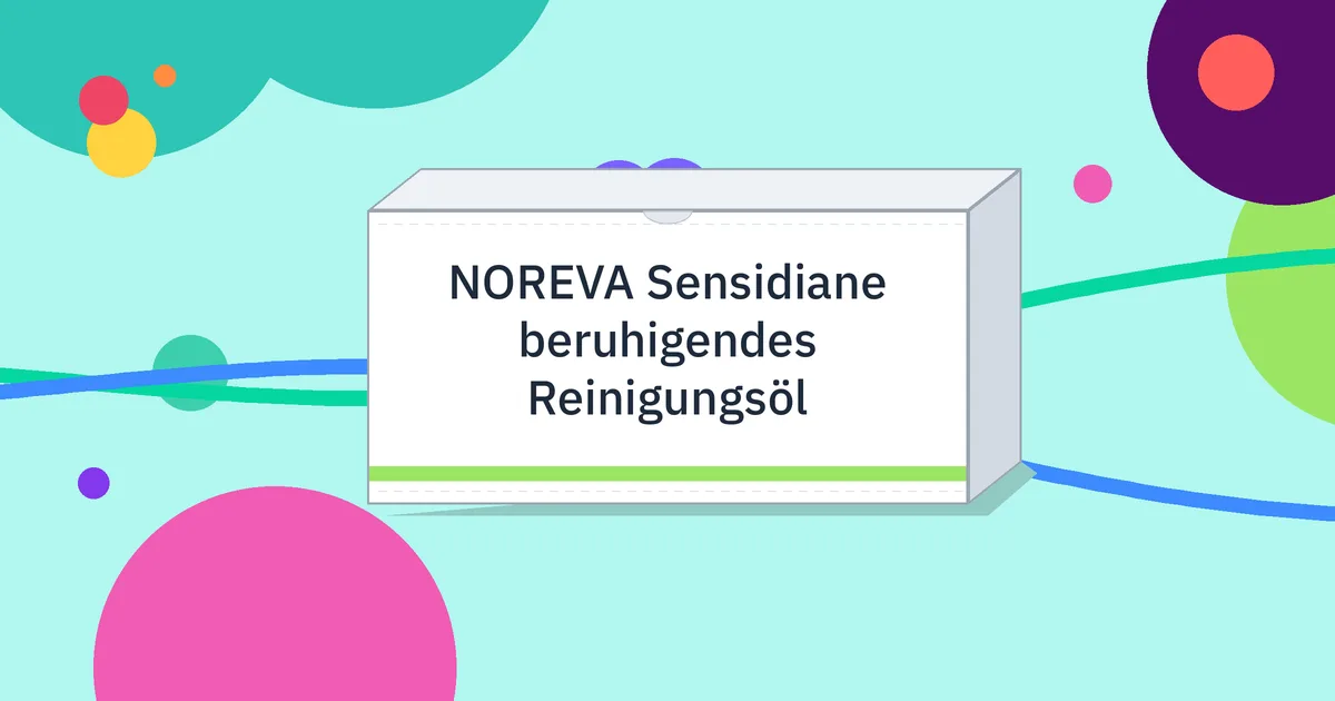 Symbolbild: Packung mit der Aufschrift NOREVA Sensidiane beruhigendes Reinigungsöl (PZN 19845094) – Verfügbarkeit und Bezug in Apotheken in Frankfurt am Main