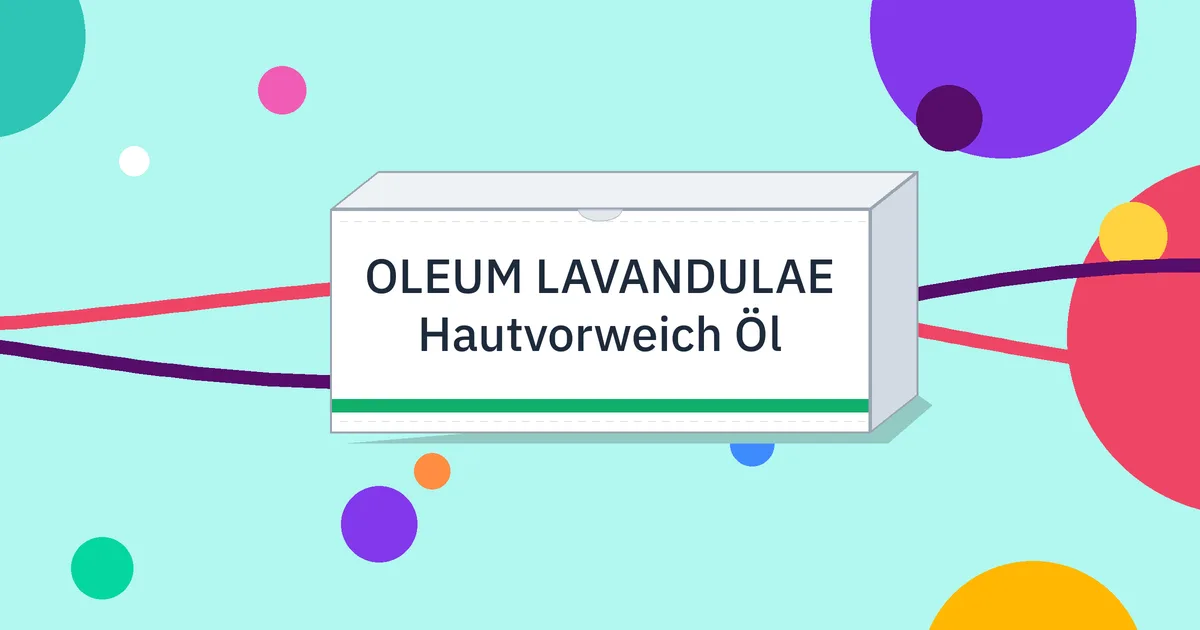 Symbolbild: Packung mit der Aufschrift OLEUM LAVANDULAE Hautvorweich Öl (PZN 07364627) – Verfügbarkeit und Bezug in Apotheken in Frankfurt am Main