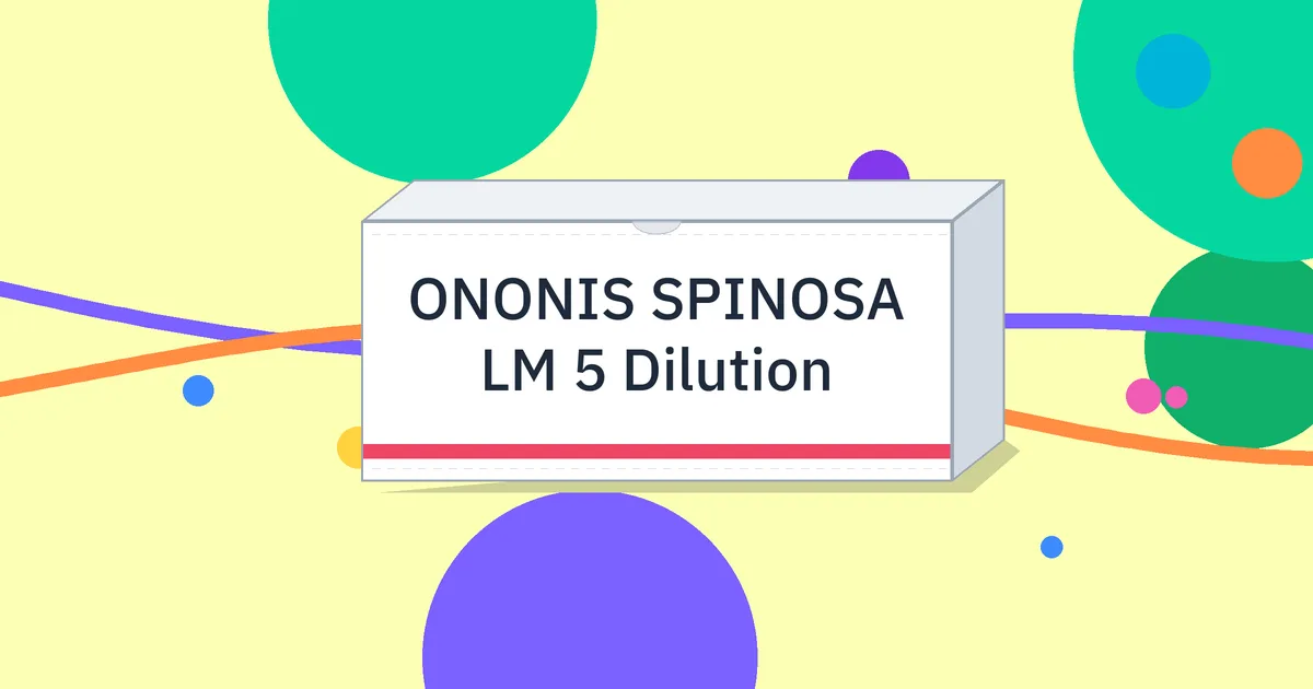 Symbolbild: Packung mit der Aufschrift ONONIS SPINOSA LM 5 Dilution (PZN 13625598) – Verfügbarkeit und Bezug in Apotheken in Frankfurt am Main