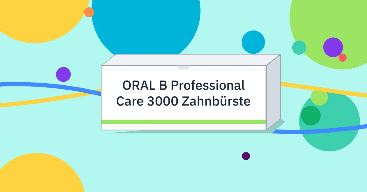 Symbolbild: Packung mit der Aufschrift ORAL B Professional Care 3000 Zahnbürste (PZN 11006106) – Verfügbarkeit und Bezug in Apotheken in Frankfurt am Main