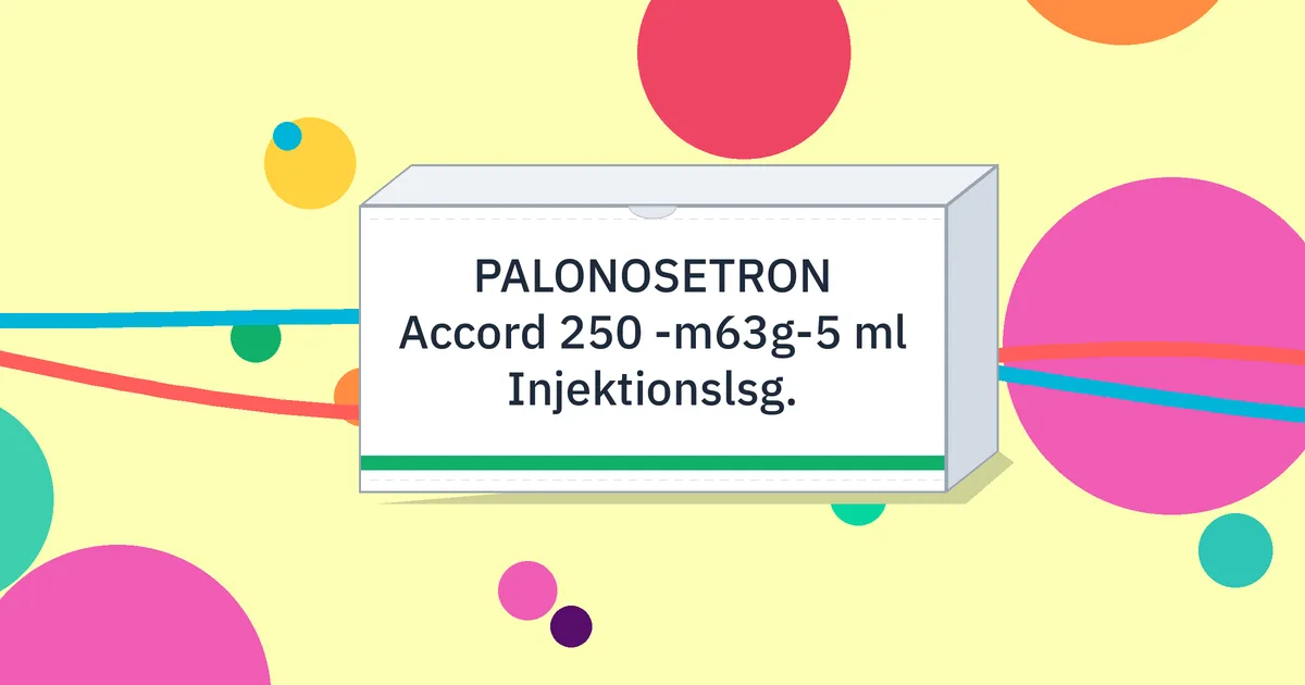 Symbolbild: Packung mit der Aufschrift PALONOSETRON Accord 250 -m63g-5 ml Injektionslsg. (PZN 18090469) – Verfügbarkeit und Bezug in Apotheken in Frankfurt am Main