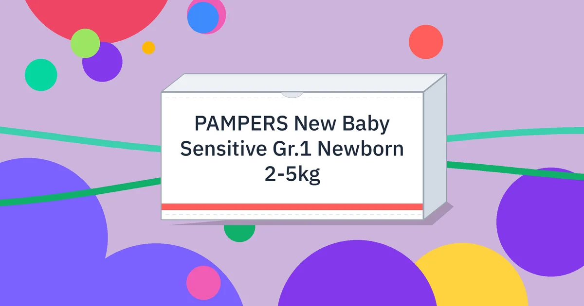 Symbolbild: Packung mit der Aufschrift PAMPERS New Baby Sensitive Gr.1 Newborn 2-5kg (PZN 11108083) – Verfügbarkeit und Bezug in Apotheken in Frankfurt am Main