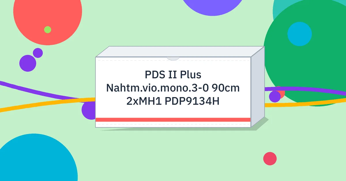 Symbolbild: Packung mit der Aufschrift PDS II Plus Nahtm.vio.mono.3-0 90cm 2xMH1 PDP9134H (PZN 20915925) – Verfügbarkeit und Bezug in Apotheken in Frankfurt am Main