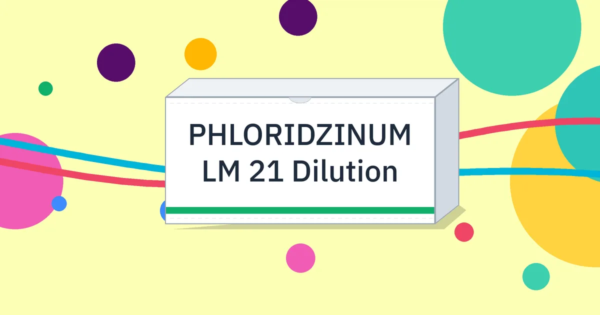 Symbolbild: Packung mit der Aufschrift PHLORIDZINUM LM 21 Dilution (PZN 13639347) – Verfügbarkeit und Bezug in Apotheken in Frankfurt am Main