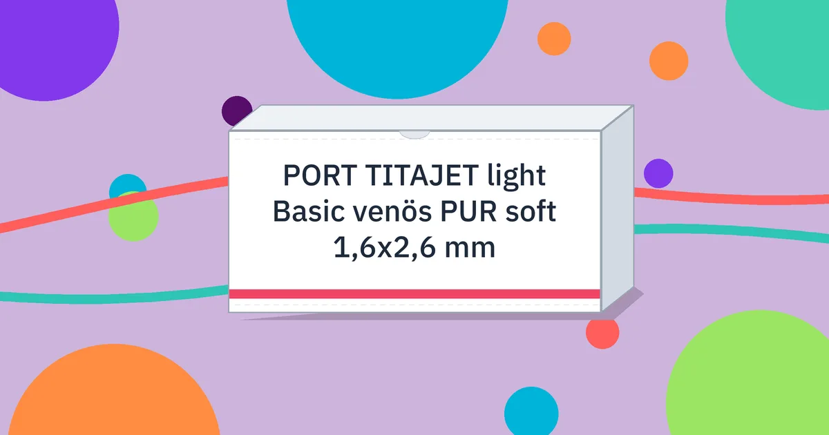 Symbolbild: Packung mit der Aufschrift PORT TITAJET light Basic venös PUR soft 1,6x2,6 mm (PZN 08409846) – Verfügbarkeit und Bezug in Apotheken in Frankfurt am Main
