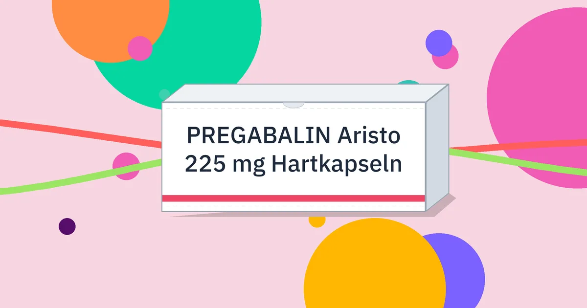 Symbolbild: Packung mit der Aufschrift PREGABALIN Aristo 225 mg Hartkapseln (PZN 10834433) – Verfügbarkeit und Bezug in Apotheken in Frankfurt am Main
