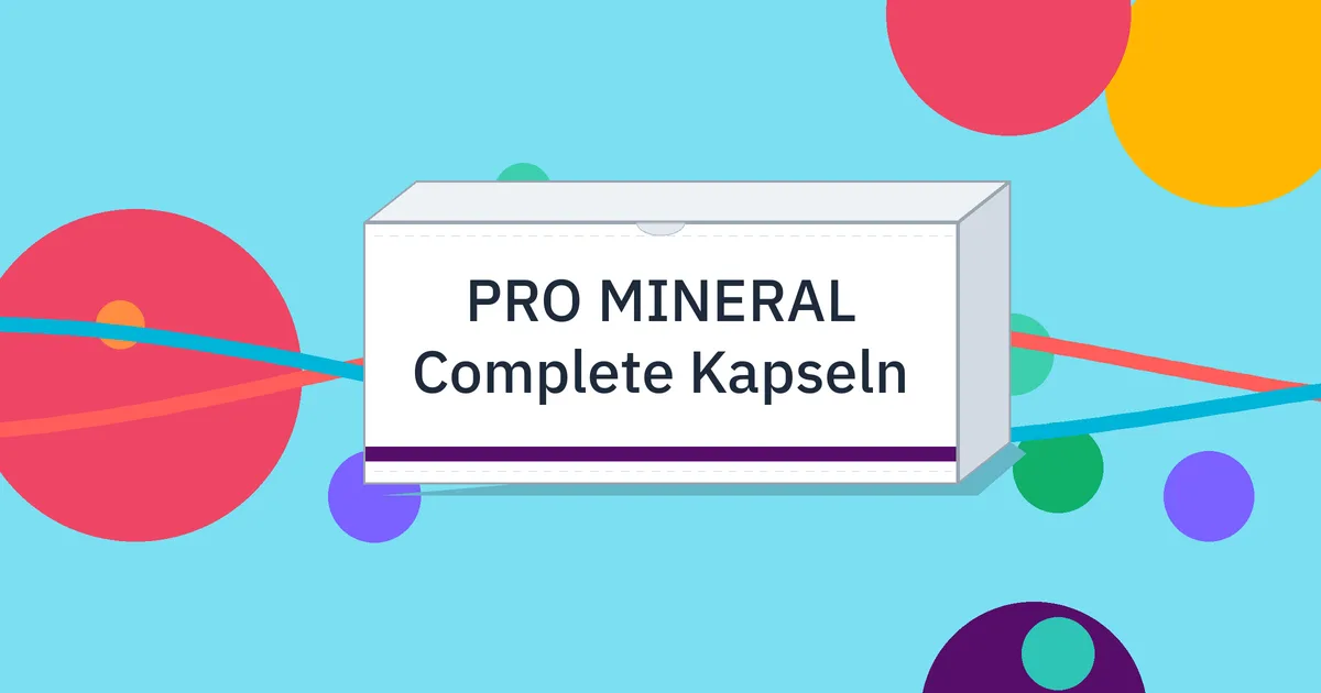Symbolbild: Packung mit der Aufschrift PRO MINERAL Complete Kapseln (PZN 17953980) – Verfügbarkeit und Bezug in Apotheken in Frankfurt am Main