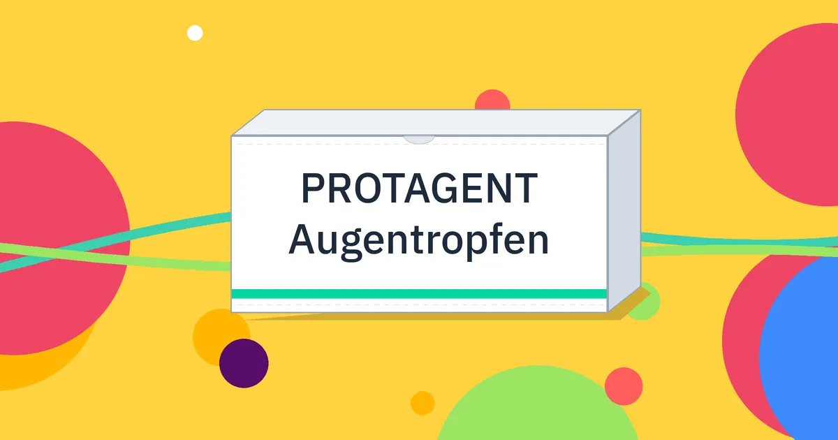 Symbolbild: Packung mit der Aufschrift PROTAGENT Augentropfen (PZN 00603477) – Verfügbarkeit und Bezug in Apotheken in Frankfurt am Main