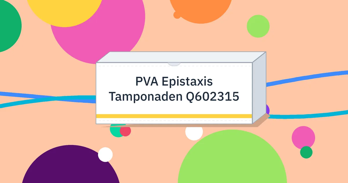 Symbolbild: Packung mit der Aufschrift PVA Epistaxis Tamponaden Q602315 (PZN 09005950) – Verfügbarkeit und Bezug in Apotheken in Frankfurt am Main