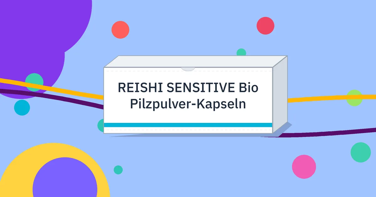 Symbolbild: Packung mit der Aufschrift REISHI SENSITIVE Bio Pilzpulver-Kapseln (PZN 19710833) – Verfügbarkeit und Bezug in Apotheken in Frankfurt am Main