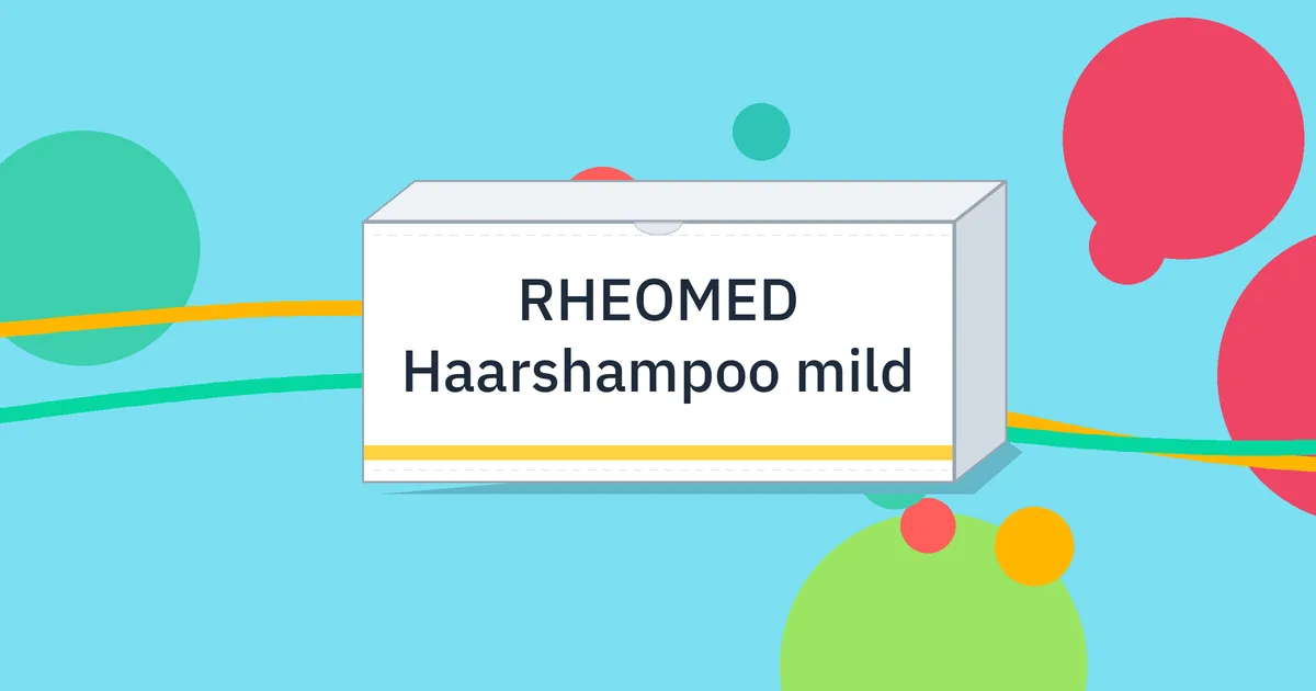 Symbolbild: Packung mit der Aufschrift RHEOMED Haarshampoo mild (PZN 01034337) – Verfügbarkeit und Bezug in Apotheken in Frankfurt am Main