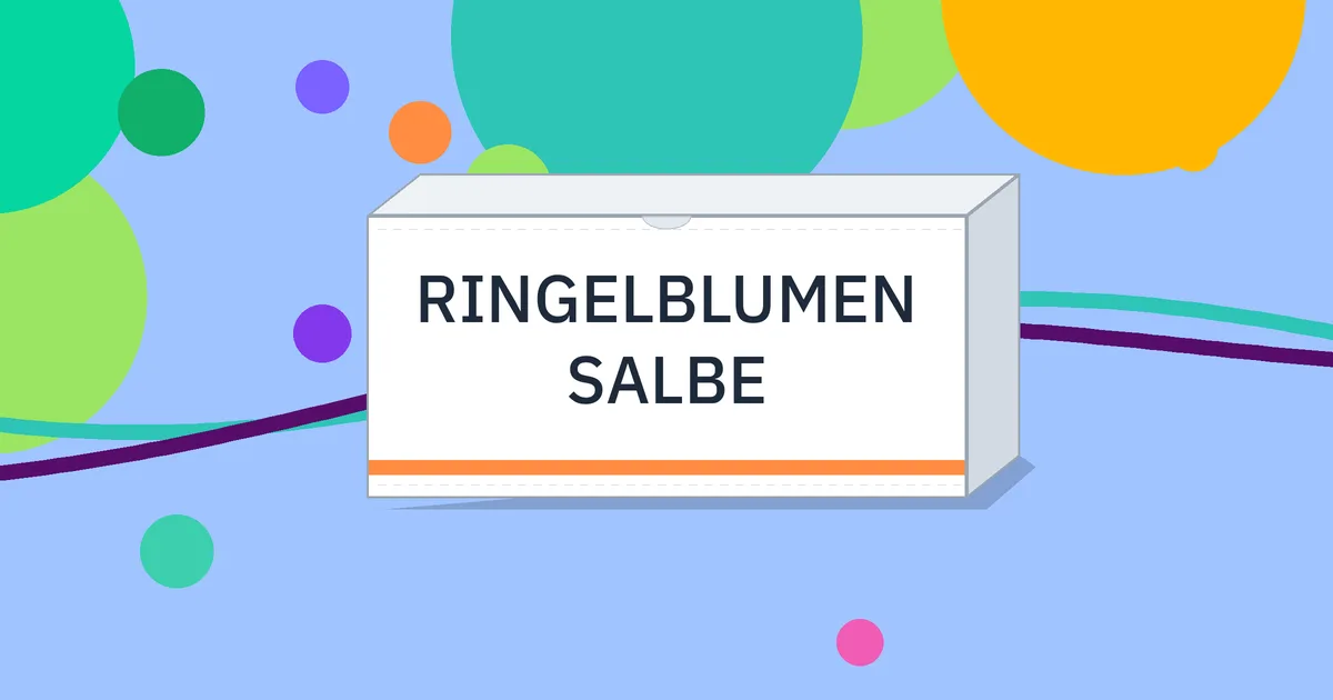 Symbolbild: Packung mit der Aufschrift RINGELBLUMEN SALBE (PZN 16335116) – Verfügbarkeit und Bezug in Apotheken in Frankfurt am Main
