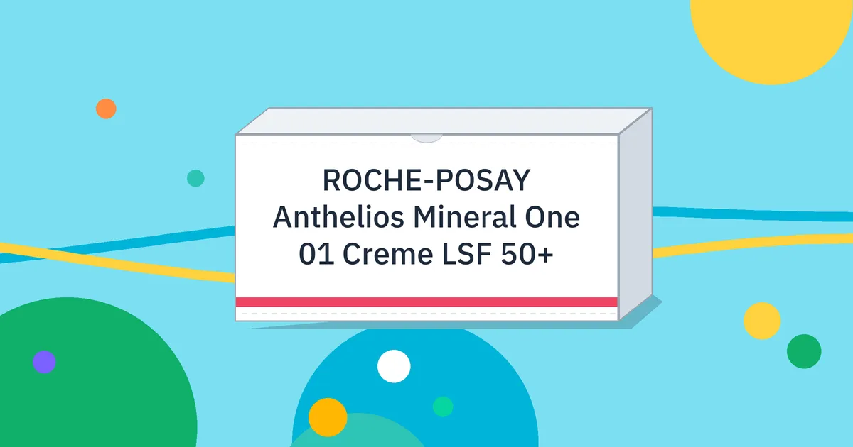 Symbolbild: Packung mit der Aufschrift ROCHE-POSAY Anthelios Mineral One 01 Creme LSF 50+ (PZN 16229420) – Verfügbarkeit und Bezug in Apotheken in Frankfurt am Main