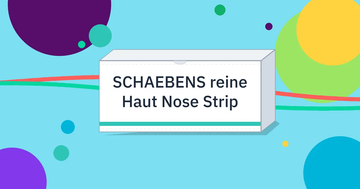 Symbolbild: Packung mit der Aufschrift SCHAEBENS reine Haut Nose Strip (PZN 18750552) – Verfügbarkeit und Bezug in Apotheken in Frankfurt am Main