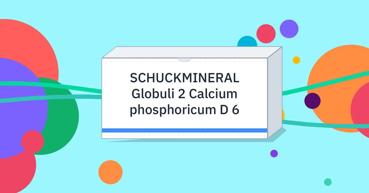 Symbolbild: Packung mit der Aufschrift SCHUCKMINERAL Globuli 2 Calcium phosphoricum D 6 (PZN 05122423) – Verfügbarkeit und Bezug in Apotheken in Frankfurt am Main