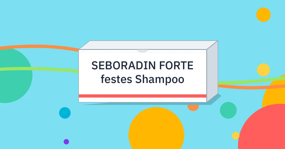 Symbolbild: Packung mit der Aufschrift SEBORADIN FORTE festes Shampoo (PZN 18402101) – Verfügbarkeit und Bezug in Apotheken in Frankfurt am Main
