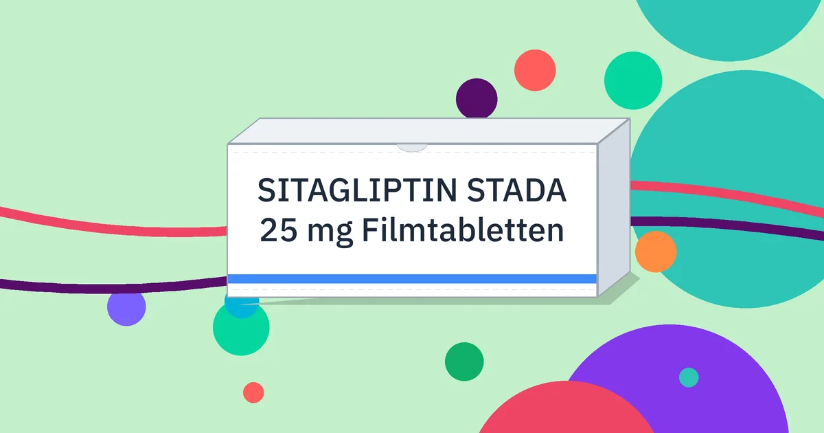 Symbolbild: Packung mit der Aufschrift SITAGLIPTIN STADA 25 mg Filmtabletten (PZN 17507039) – Verfügbarkeit und Bezug in Apotheken in Frankfurt am Main