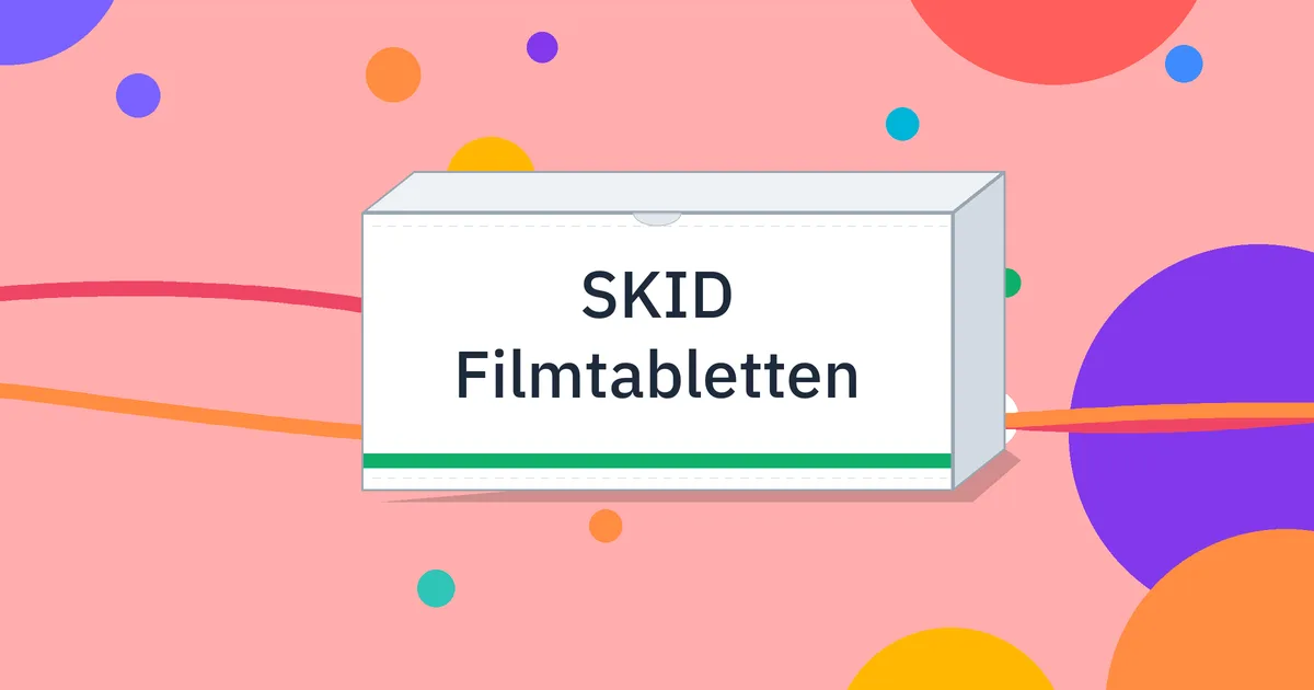 Symbolbild: Packung mit der Aufschrift SKID Filmtabletten (PZN 04421709) – Verfügbarkeit und Bezug in Apotheken in Frankfurt am Main