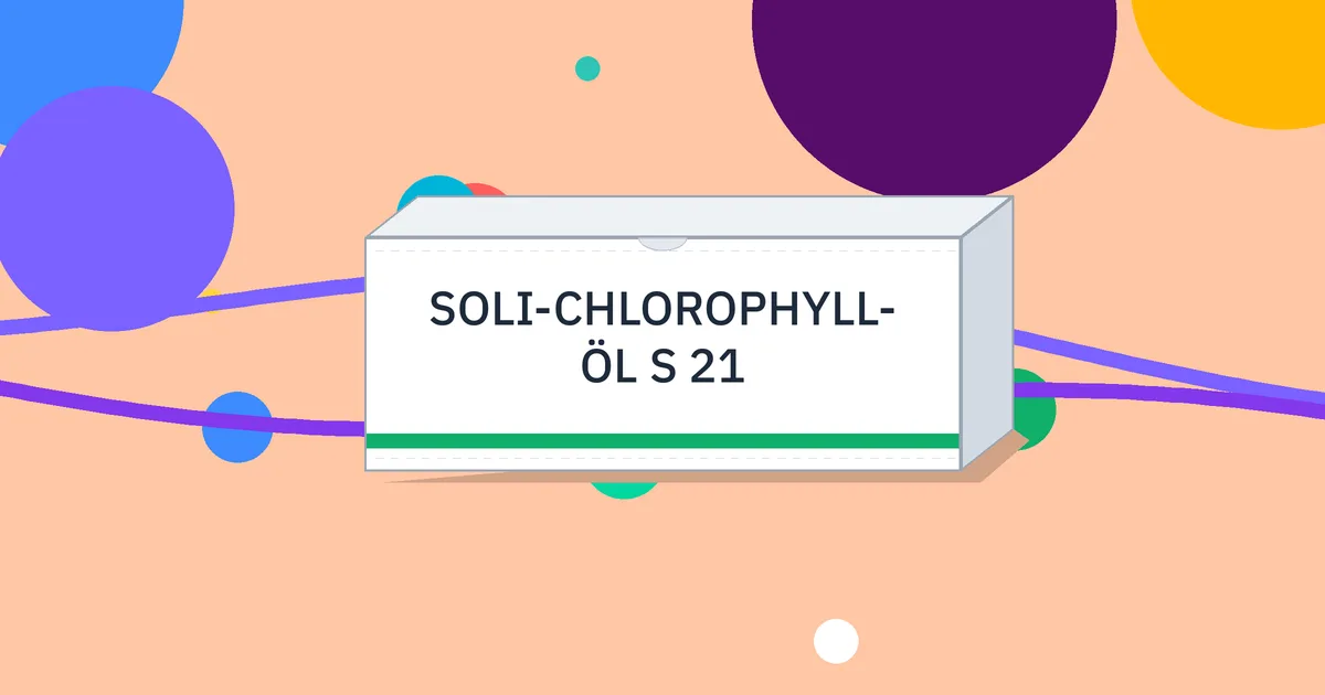 Symbolbild: Packung mit der Aufschrift SOLI-CHLOROPHYLL-ÖL S 21 (PZN 07364099) – Verfügbarkeit und Bezug in Apotheken in Frankfurt am Main