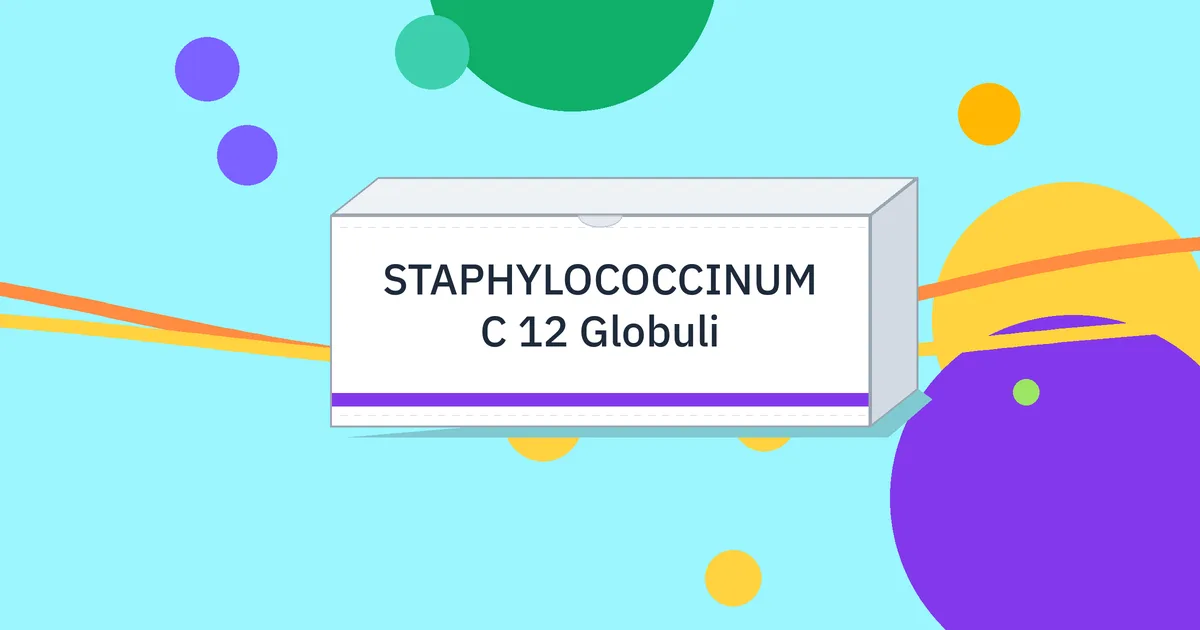 Symbolbild: Packung mit der Aufschrift STAPHYLOCOCCINUM C 12 Globuli (PZN 19719656) – Verfügbarkeit und Bezug in Apotheken in Frankfurt am Main