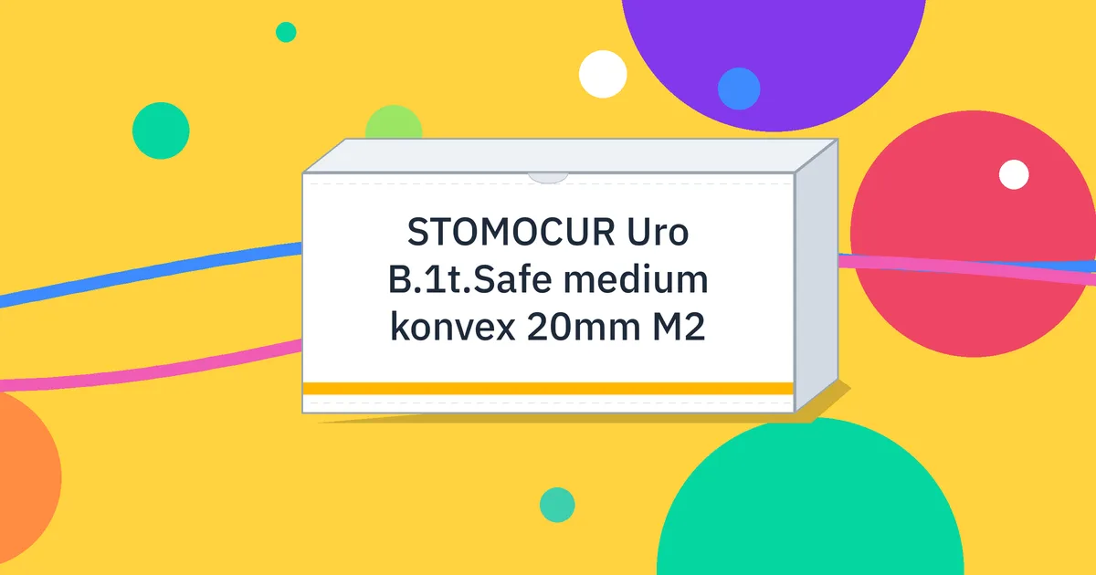 Symbolbild: Packung mit der Aufschrift STOMOCUR Uro B.1t.Safe medium konvex 20mm M2 (PZN 17622355) – Verfügbarkeit und Bezug in Apotheken in Frankfurt am Main