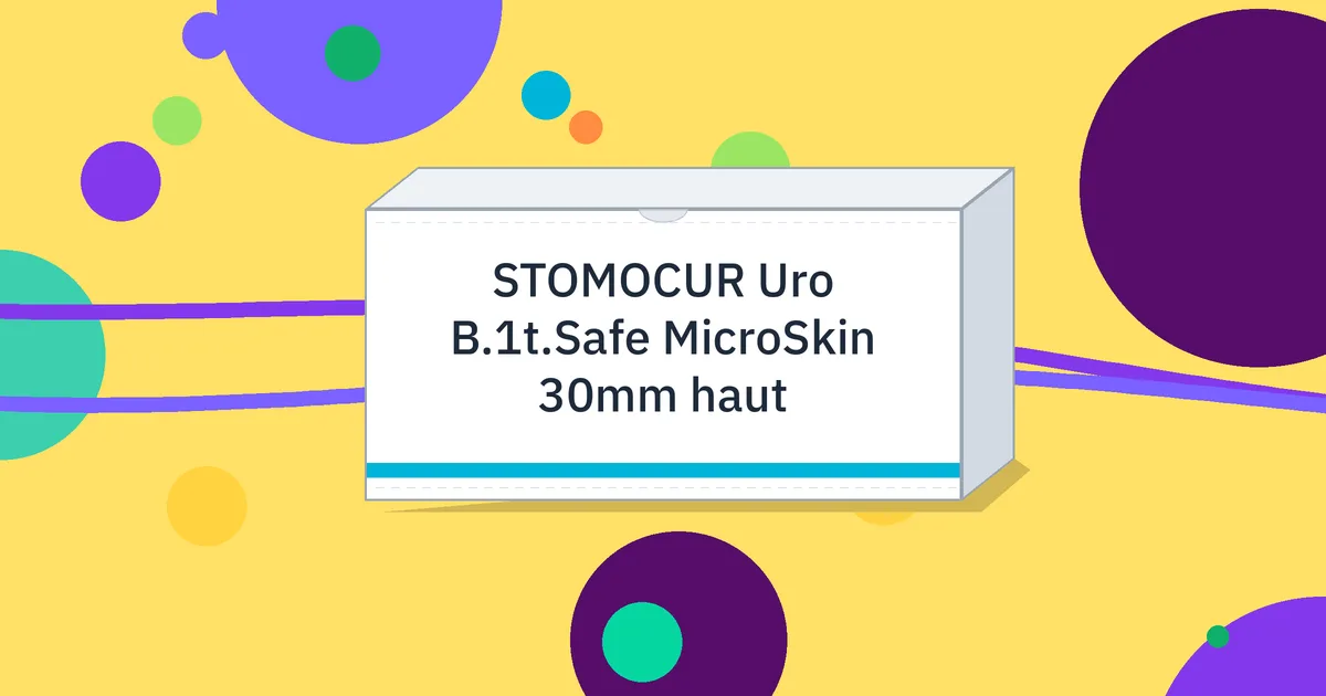 Symbolbild: Packung mit der Aufschrift STOMOCUR Uro B.1t.Safe MicroSkin 30mm haut (PZN 13866758) – Verfügbarkeit und Bezug in Apotheken in Frankfurt am Main