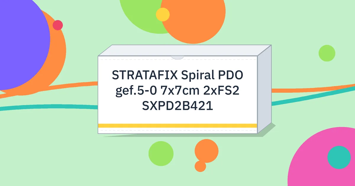 Symbolbild: Packung mit der Aufschrift STRATAFIX Spiral PDO gef.5-0 7x7cm 2xFS2 SXPD2B421 (PZN 20924396) – Verfügbarkeit und Bezug in Apotheken in Frankfurt am Main
