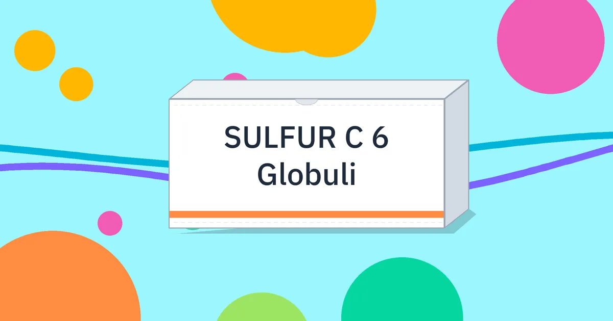 Symbolbild: Packung mit der Aufschrift SULFUR C 6 Globuli (PZN 02932185) – Verfügbarkeit und Bezug in Apotheken in Frankfurt am Main