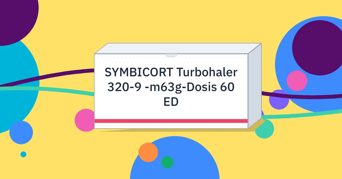 Symbolbild: Packung mit der Aufschrift SYMBICORT Turbohaler 320-9 -m63g-Dosis 60 ED (PZN 16610663) – Verfügbarkeit und Bezug in Apotheken in Frankfurt am Main
