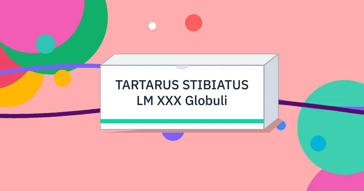 Symbolbild: Packung mit der Aufschrift TARTARUS STIBIATUS LM XXX Globuli (PZN 02679071) – Verfügbarkeit und Bezug in Apotheken in Frankfurt am Main