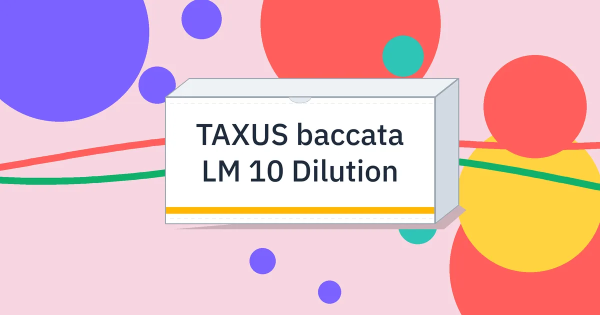 Symbolbild: Packung mit der Aufschrift TAXUS baccata LM 10 Dilution (PZN 13215185) – Verfügbarkeit und Bezug in Apotheken in Frankfurt am Main