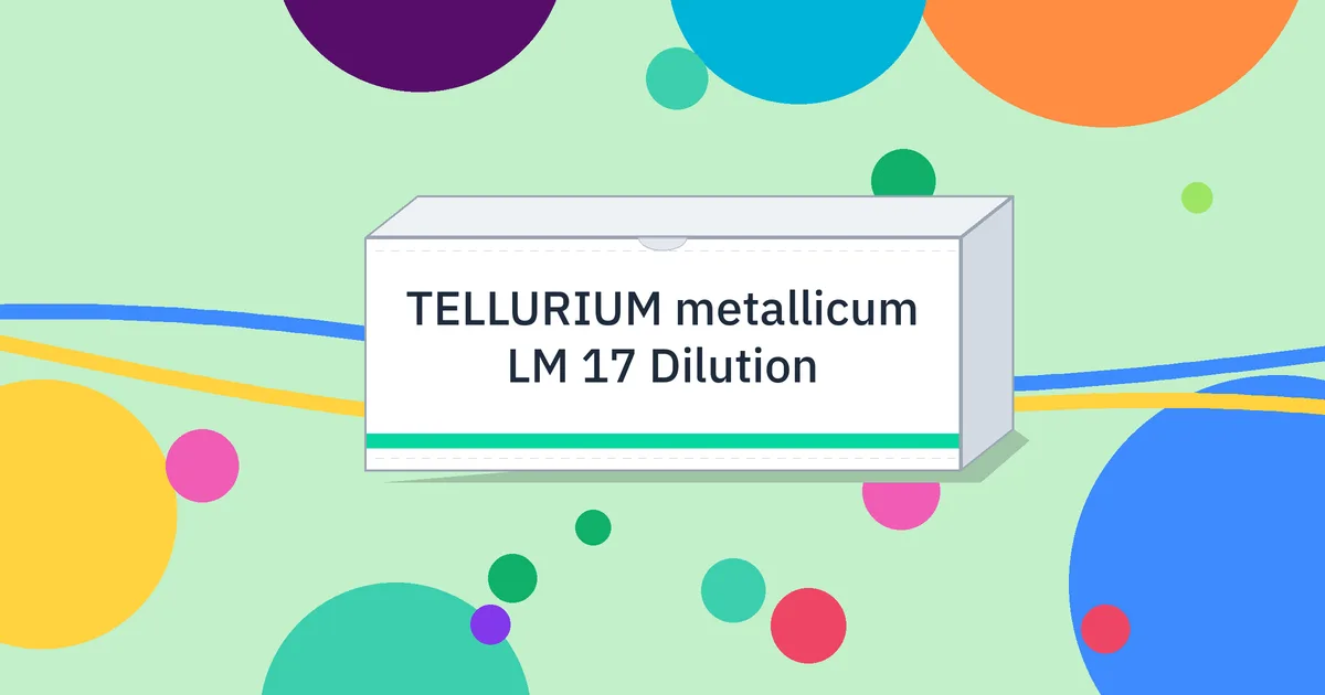 Symbolbild: Packung mit der Aufschrift TELLURIUM metallicum LM 17 Dilution (PZN 13215713) – Verfügbarkeit und Bezug in Apotheken in Frankfurt am Main