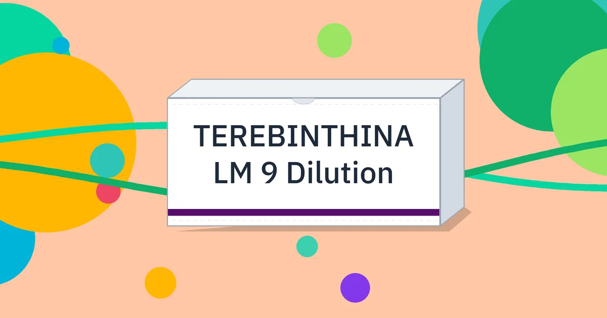 Symbolbild: Packung mit der Aufschrift TEREBINTHINA LM 9 Dilution (PZN 13216575) – Verfügbarkeit und Bezug in Apotheken in Frankfurt am Main