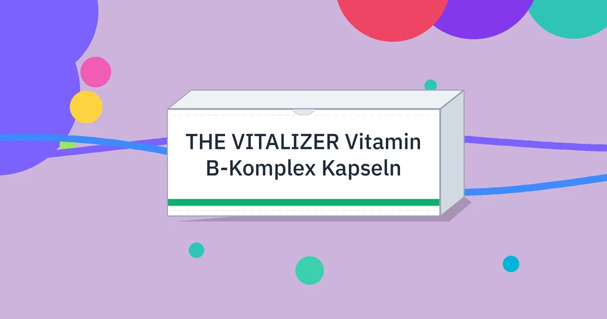 Symbolbild: Packung mit der Aufschrift THE VITALIZER Vitamin B-Komplex Kapseln (PZN 19377351) – Verfügbarkeit und Bezug in Apotheken in Frankfurt am Main