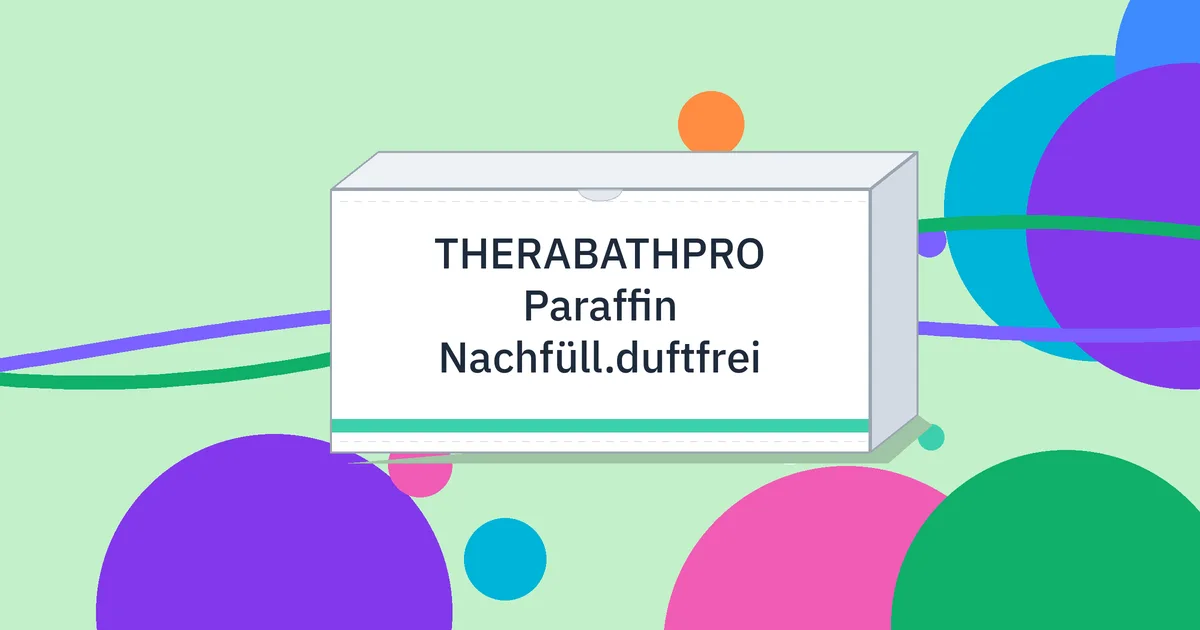 Symbolbild: Packung mit der Aufschrift THERABATHPRO Paraffin Nachfüll.duftfrei (PZN 19490805) – Verfügbarkeit und Bezug in Apotheken in Frankfurt am Main