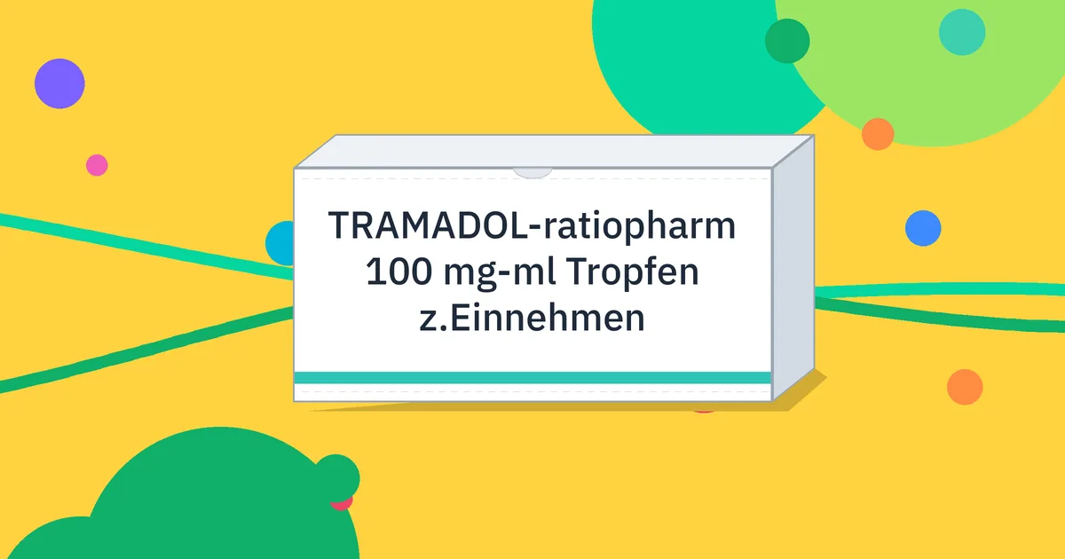 Symbolbild: Packung mit der Aufschrift TRAMADOL-ratiopharm 100 mg-ml Tropfen z.Einnehmen (PZN 09205270) – Verfügbarkeit und Bezug in Apotheken in Frankfurt am Main