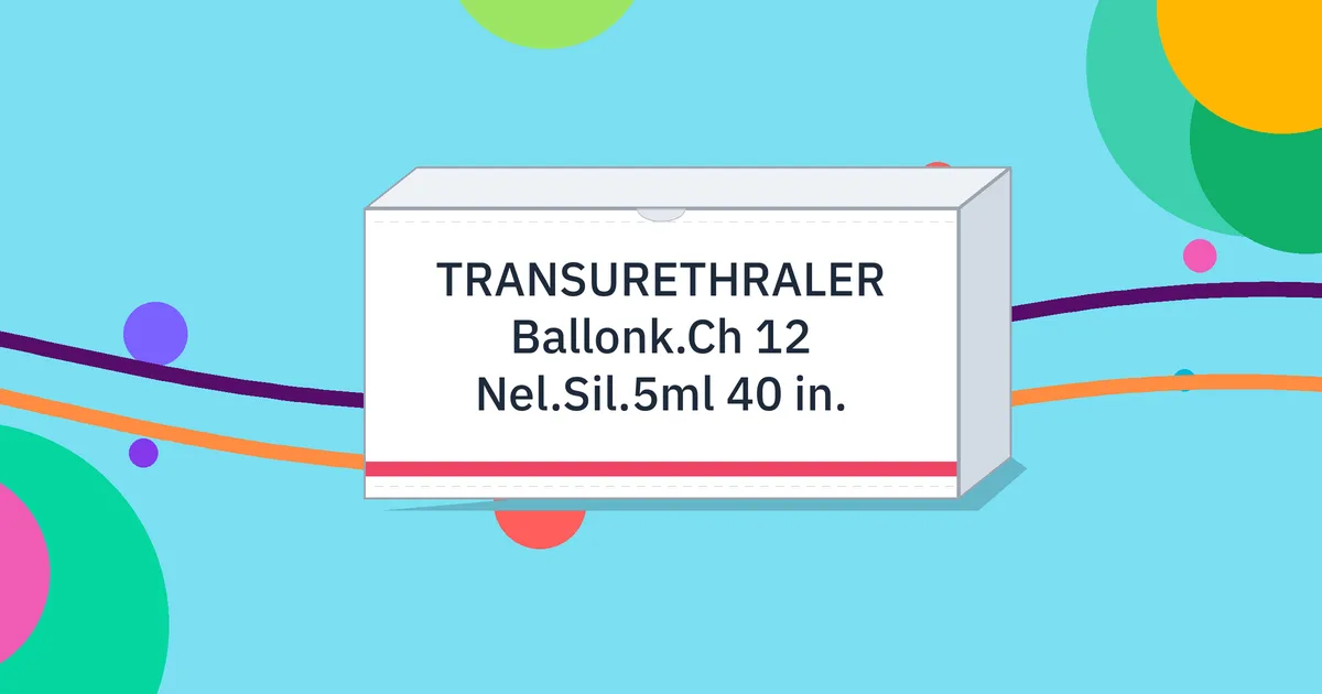 Symbolbild: Packung mit der Aufschrift TRANSURETHRALER Ballonk.Ch 12 Nel.Sil.5ml 40 in. (PZN 04506854) – Verfügbarkeit und Bezug in Apotheken in Frankfurt am Main