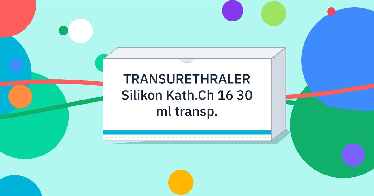 Symbolbild: Packung mit der Aufschrift TRANSURETHRALER Silikon Kath.Ch 16 30 ml transp. (PZN 13163695) – Verfügbarkeit und Bezug in Apotheken in Frankfurt am Main