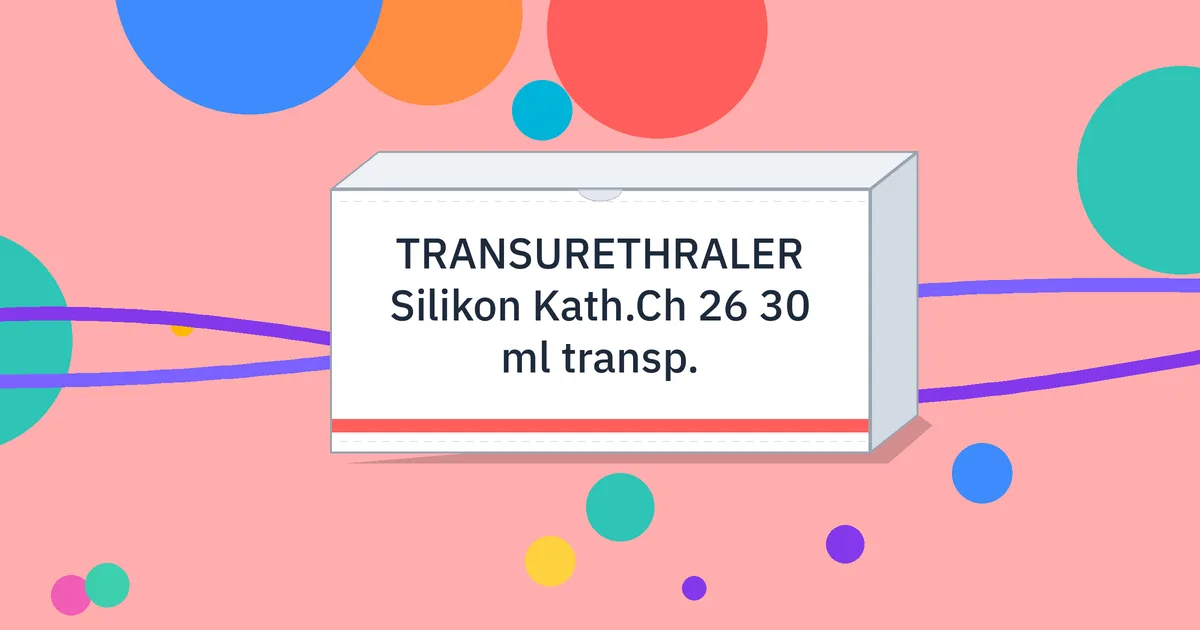 Symbolbild: Packung mit der Aufschrift TRANSURETHRALER Silikon Kath.Ch 26 30 ml transp. (PZN 13163755) – Verfügbarkeit und Bezug in Apotheken in Frankfurt am Main