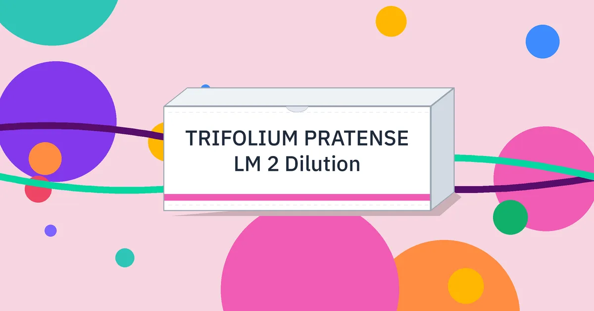 Symbolbild: Packung mit der Aufschrift TRIFOLIUM PRATENSE LM 2 Dilution (PZN 13226556) – Verfügbarkeit und Bezug in Apotheken in Frankfurt am Main