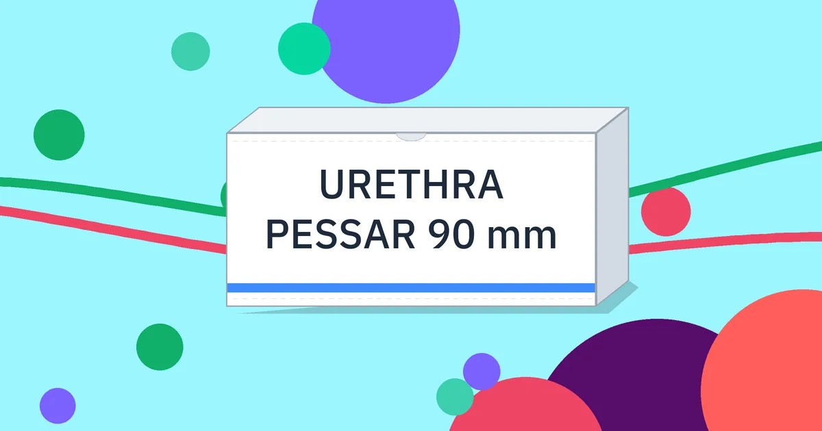 Symbolbild: Packung mit der Aufschrift URETHRA PESSAR 90 mm (PZN 07280155) – Verfügbarkeit und Bezug in Apotheken in Frankfurt am Main