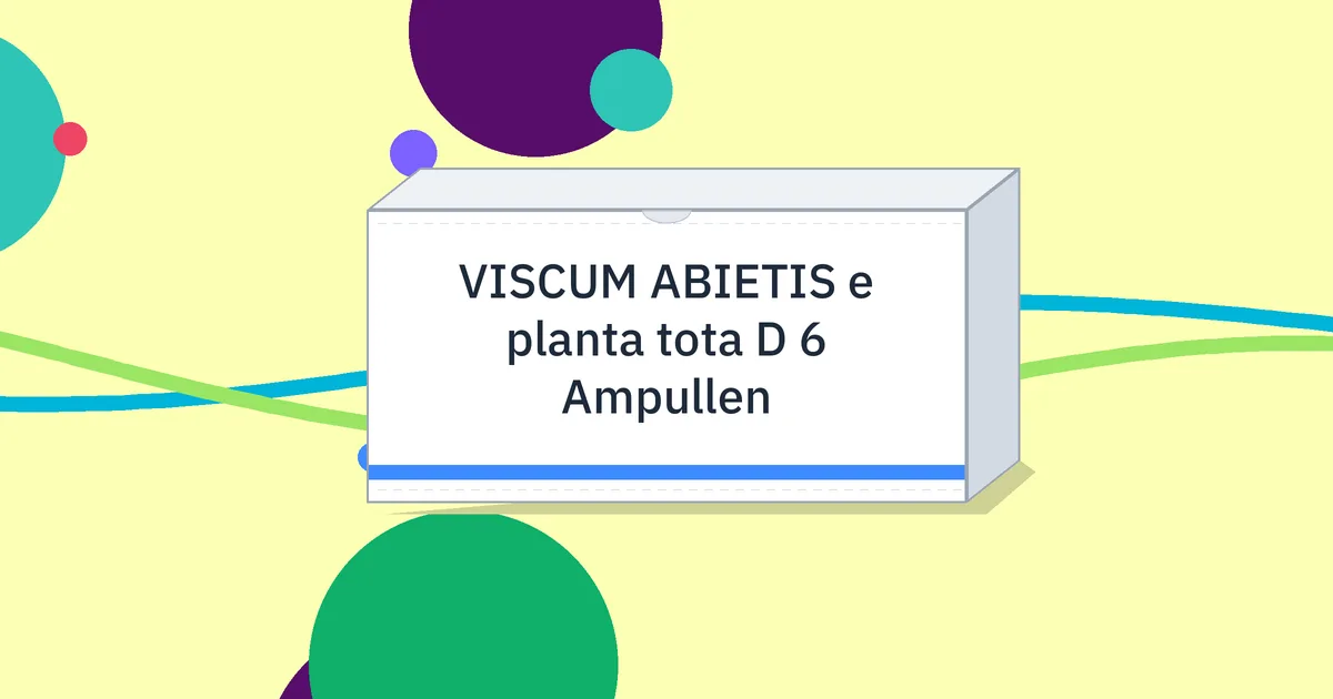 Symbolbild: Packung mit der Aufschrift VISCUM ABIETIS e planta tota D 6 Ampullen (PZN 03795106) – Verfügbarkeit und Bezug in Apotheken in Frankfurt am Main