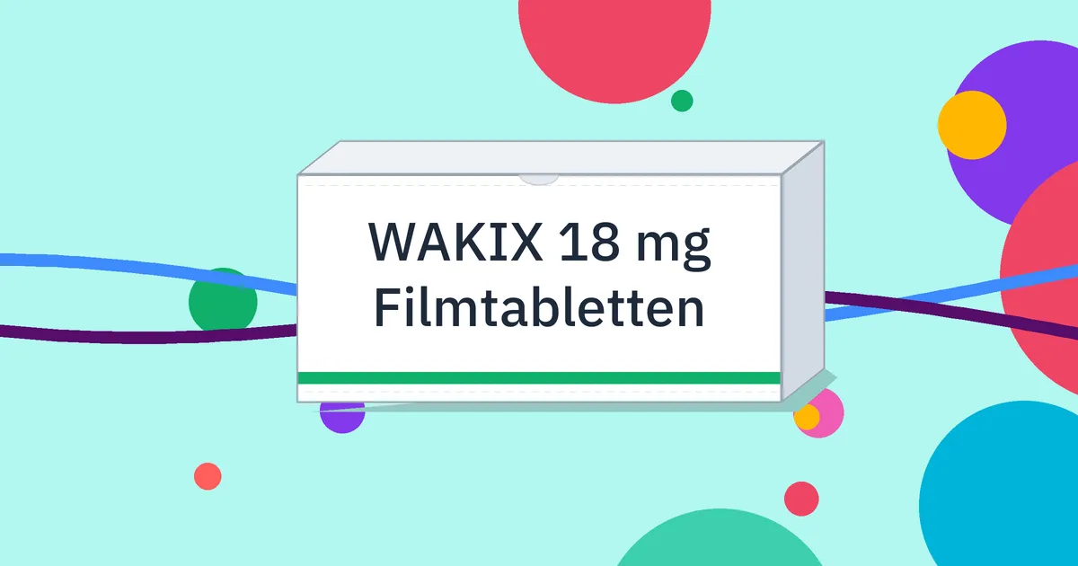 Symbolbild: Packung mit der Aufschrift WAKIX 18 mg Filmtabletten (PZN 11617123) – Verfügbarkeit und Bezug in Apotheken in Frankfurt am Main