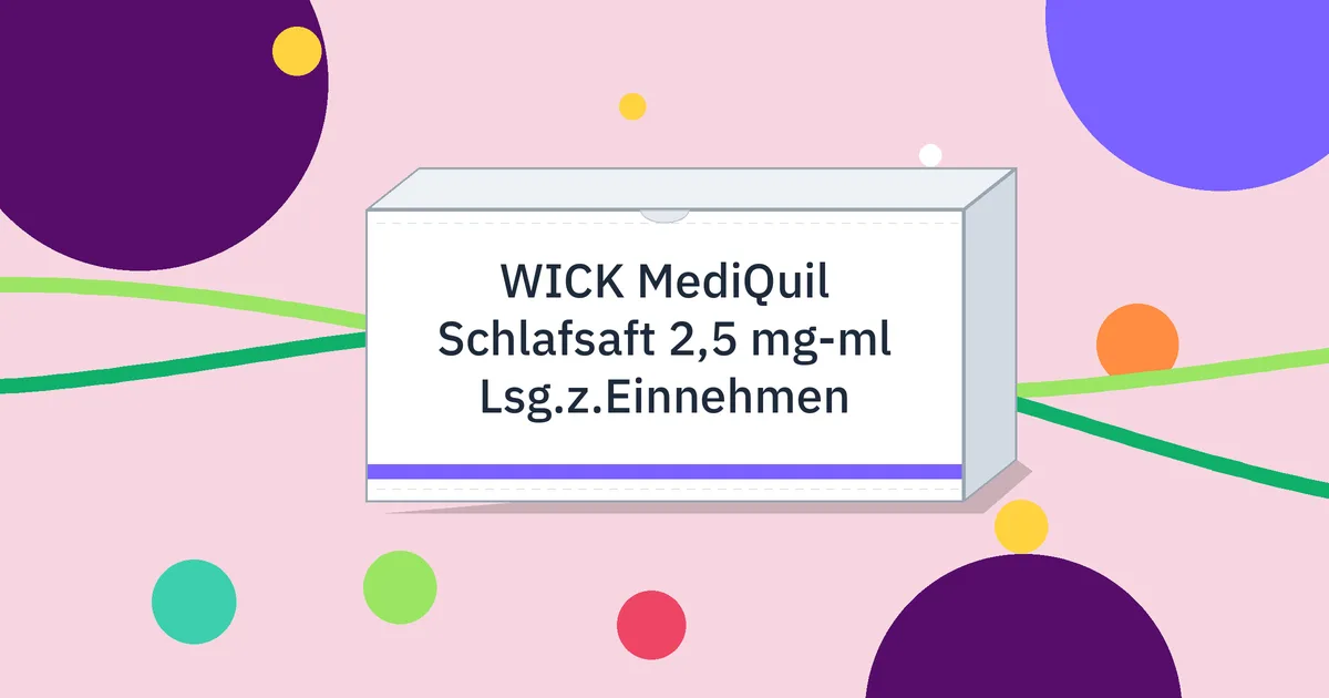 Symbolbild: Packung mit der Aufschrift WICK MediQuil Schlafsaft 2,5 mg-ml Lsg.z.Einnehmen (PZN 19885107) – Verfügbarkeit und Bezug in Apotheken in Frankfurt am Main
