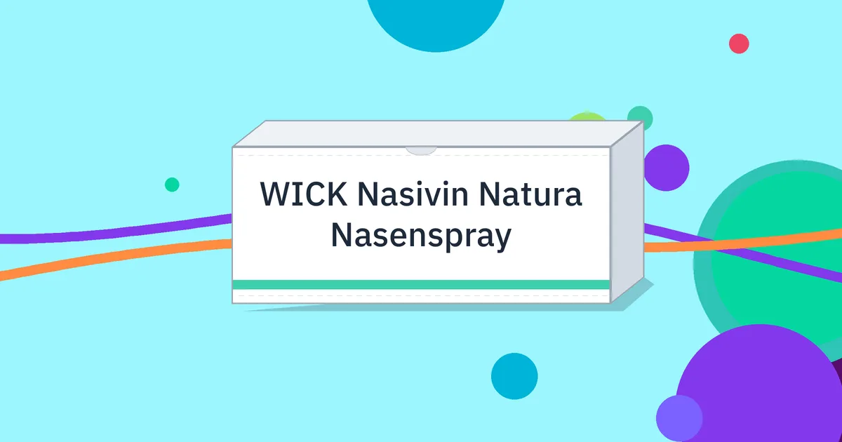 Symbolbild: Packung mit der Aufschrift WICK Nasivin Natura Nasenspray (PZN 19524065) – Verfügbarkeit und Bezug in Apotheken in Frankfurt am Main