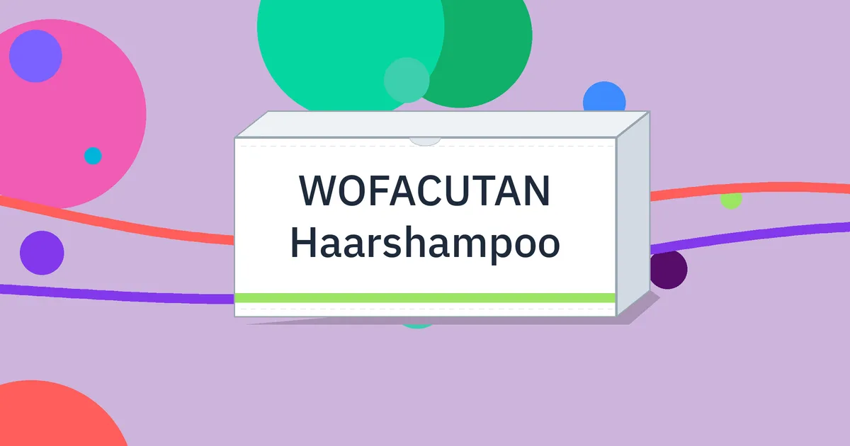 Symbolbild: Packung mit der Aufschrift WOFACUTAN Haarshampoo (PZN 02226748) – Verfügbarkeit und Bezug in Apotheken in Frankfurt am Main